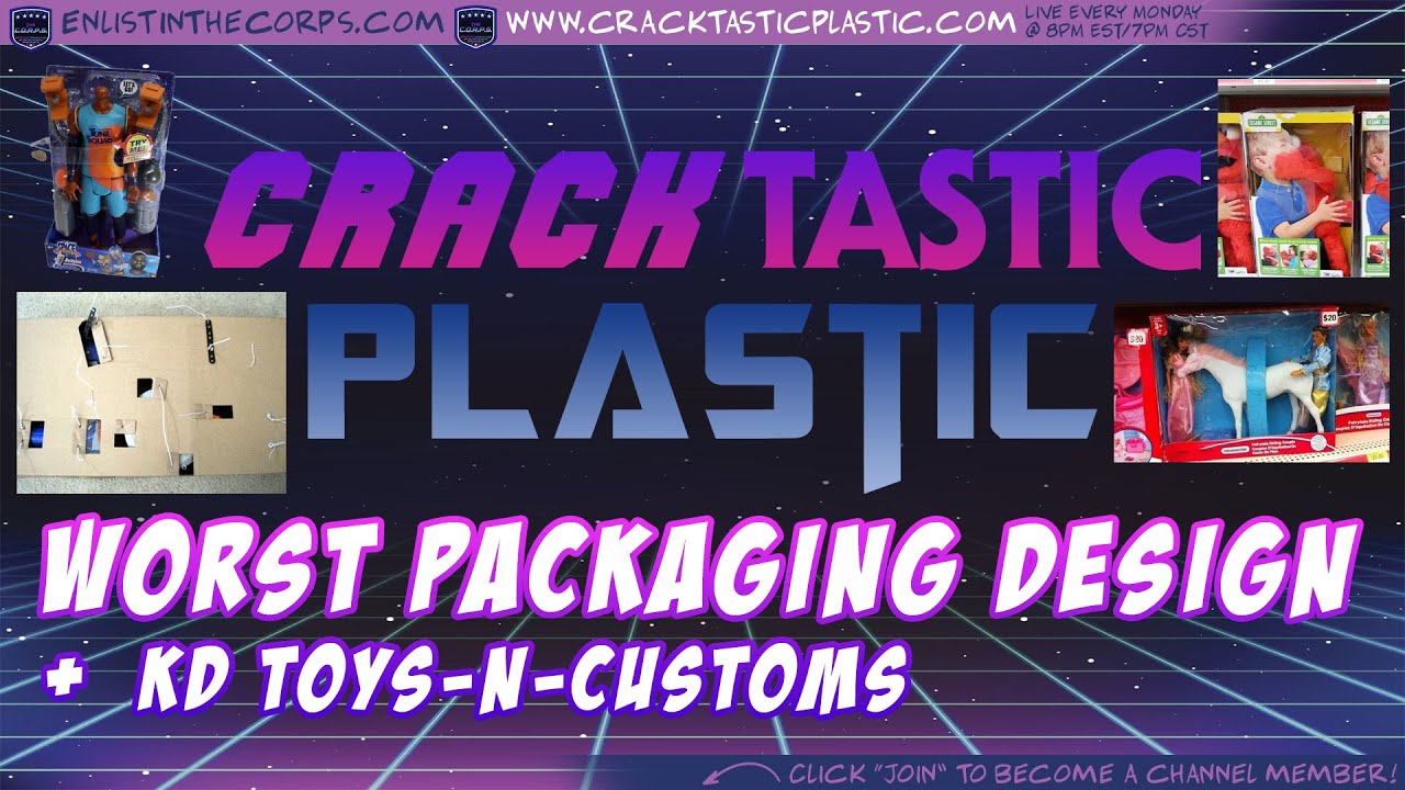 Cracktastic Plastic 119: Worst Packaging Design + KD Toys-n-Customs - YouTube