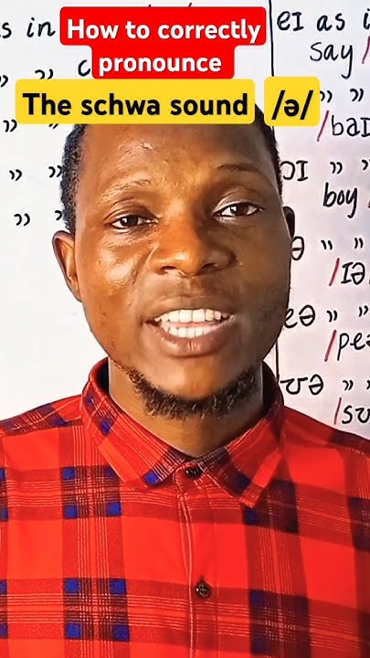 How to correctly pronounce THE SCHWA SOUND /ə/ #english # ...