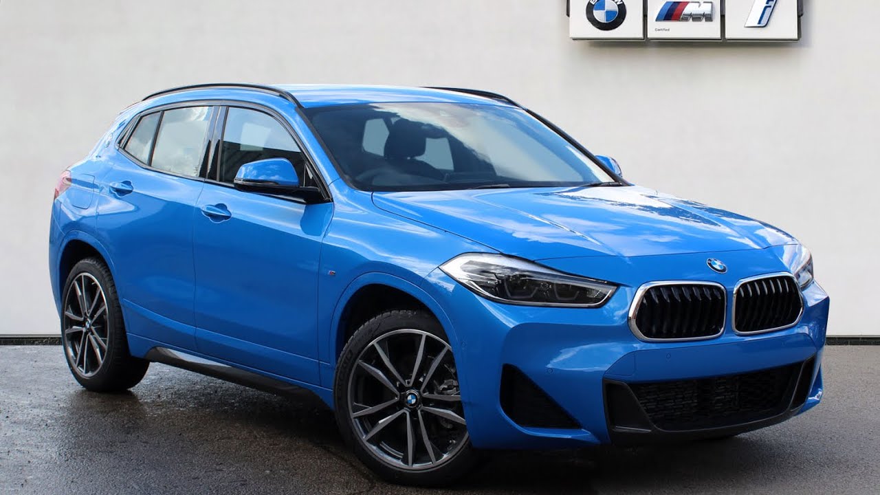 BMW X2 (F39) X2 sDrive18d M Sport (X2MA) Misano Blue - YouTube