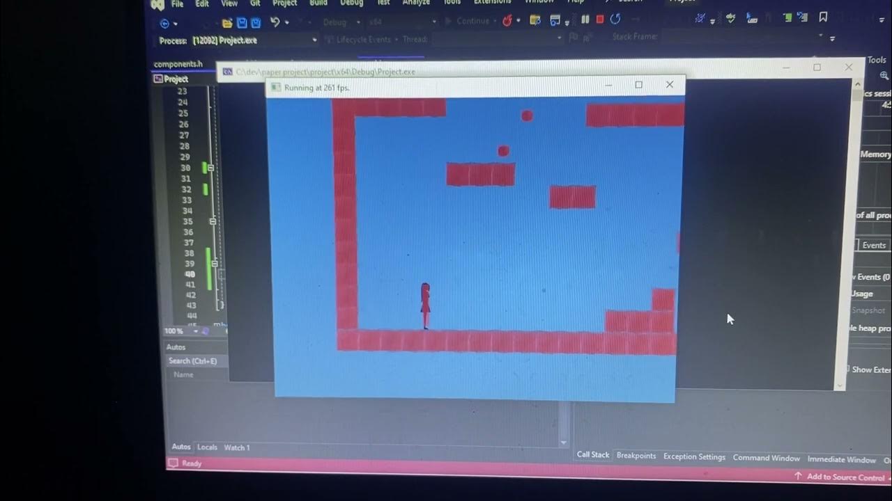 Devlog: walking and colliding - YouTube