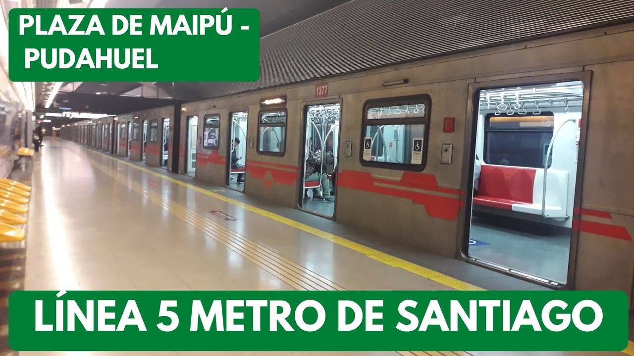 Viaje en Línea 5 Metro de Santiago | Tramo Plaza de Maipú - Pudahuel ...