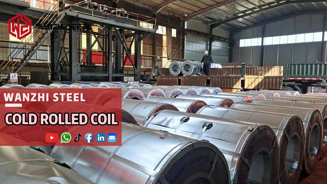 Cold Rolled Steel Coil Production to Transport Export Process || Wanzhi Steel - YouTube