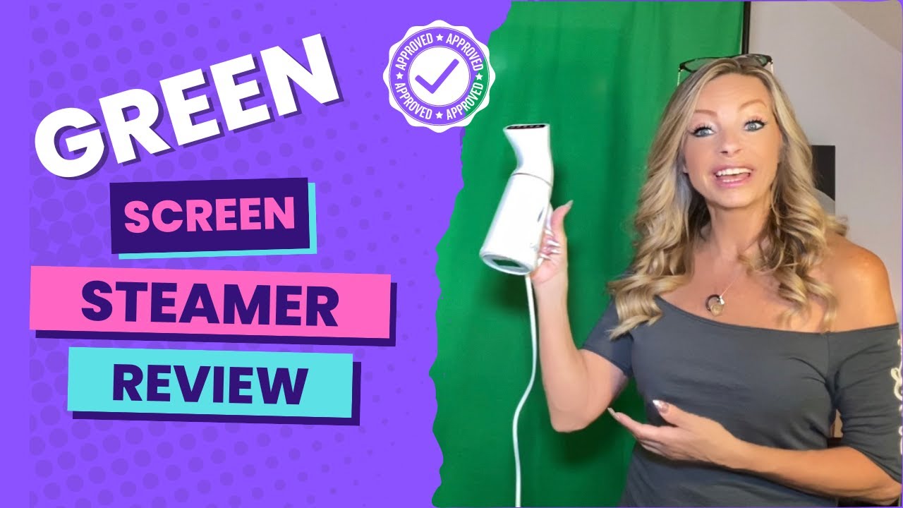 How to get a WRINKLE FREE green screen - Steamer Review - YouTube
