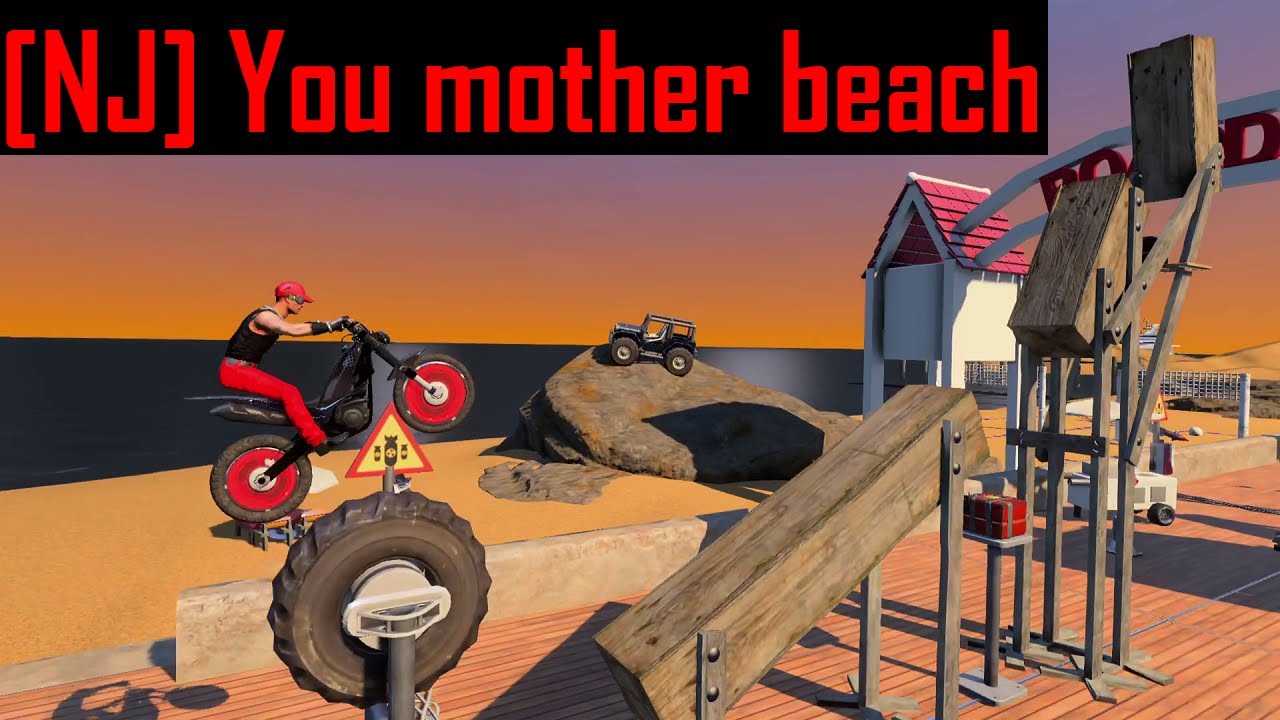Trials Fusion - [NJ] You mother beach - [Ninja Level 1] - YouTube