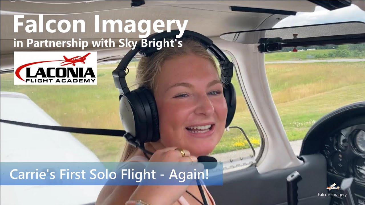 Carrie's First Solo Flight - Again - YouTube