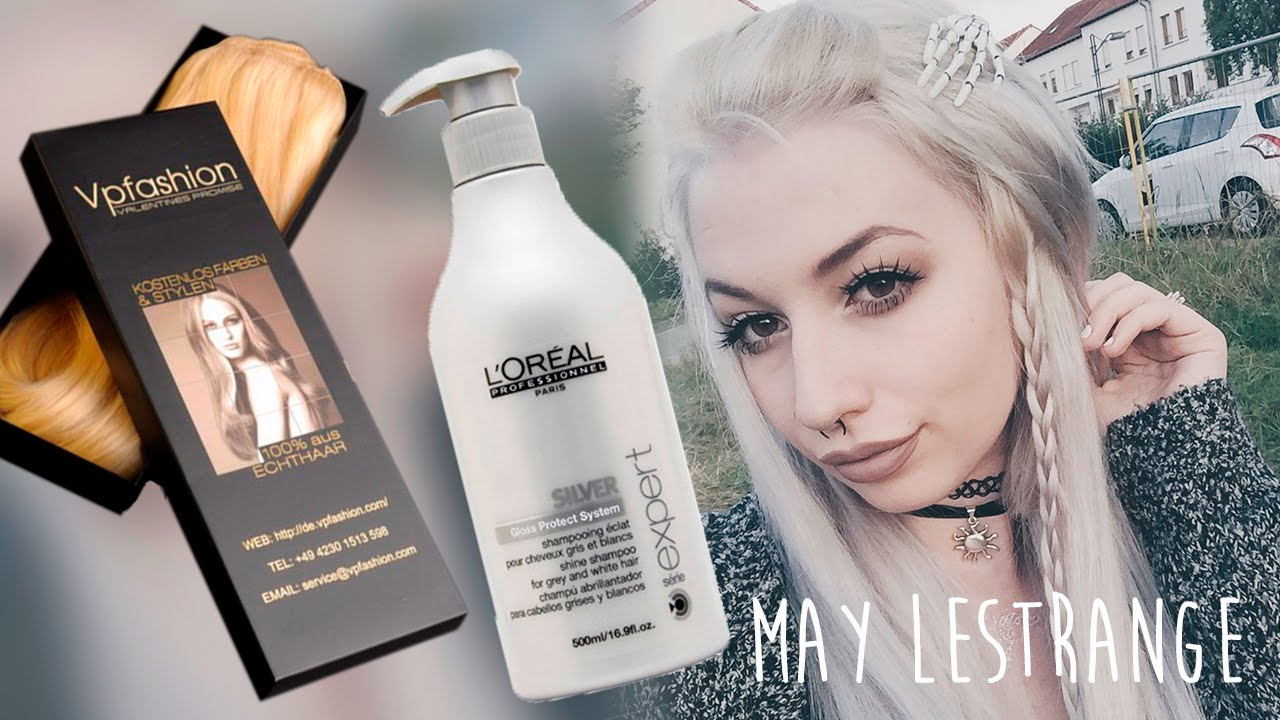 silver/white vpfashion extensions tutorial | May Lestrange - YouTube