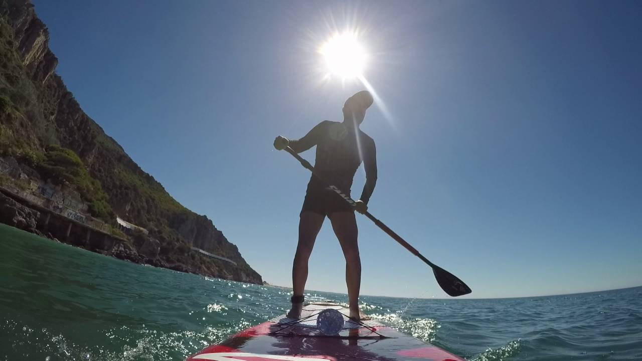 Stand up paddle (SUP) Seagull (Arrábida) (part 6) - YouTube