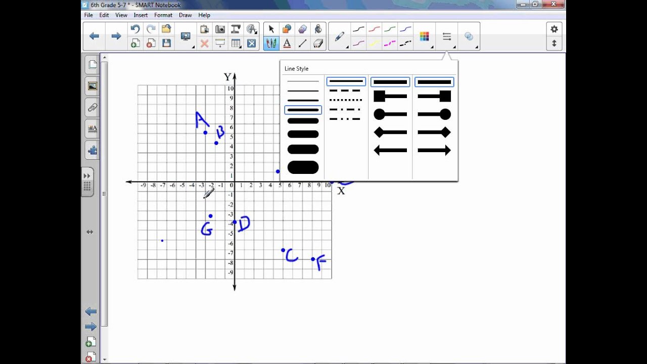 6th Grade 5-7: Graph on the Coordinate Plane - YouTube