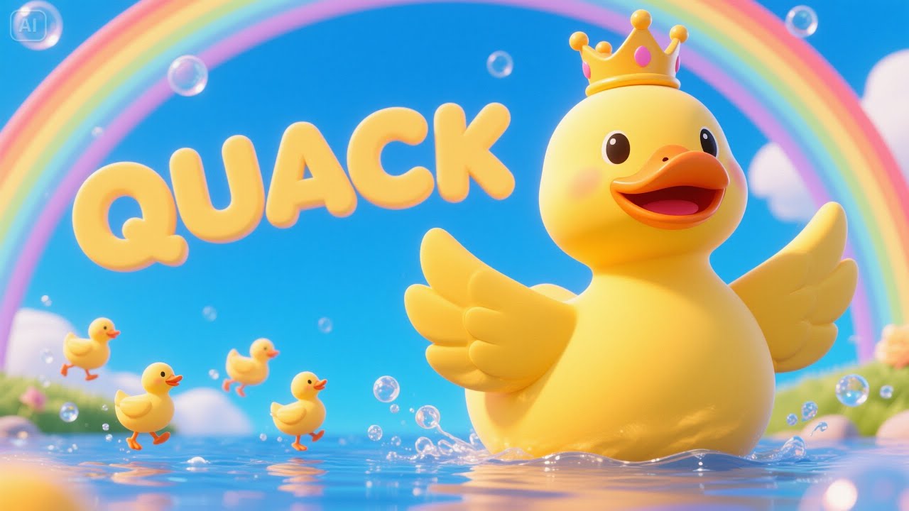 Little Duck Quack Quack 🦆 | Fun Kids Song & Nursery Rhyme - YouTube