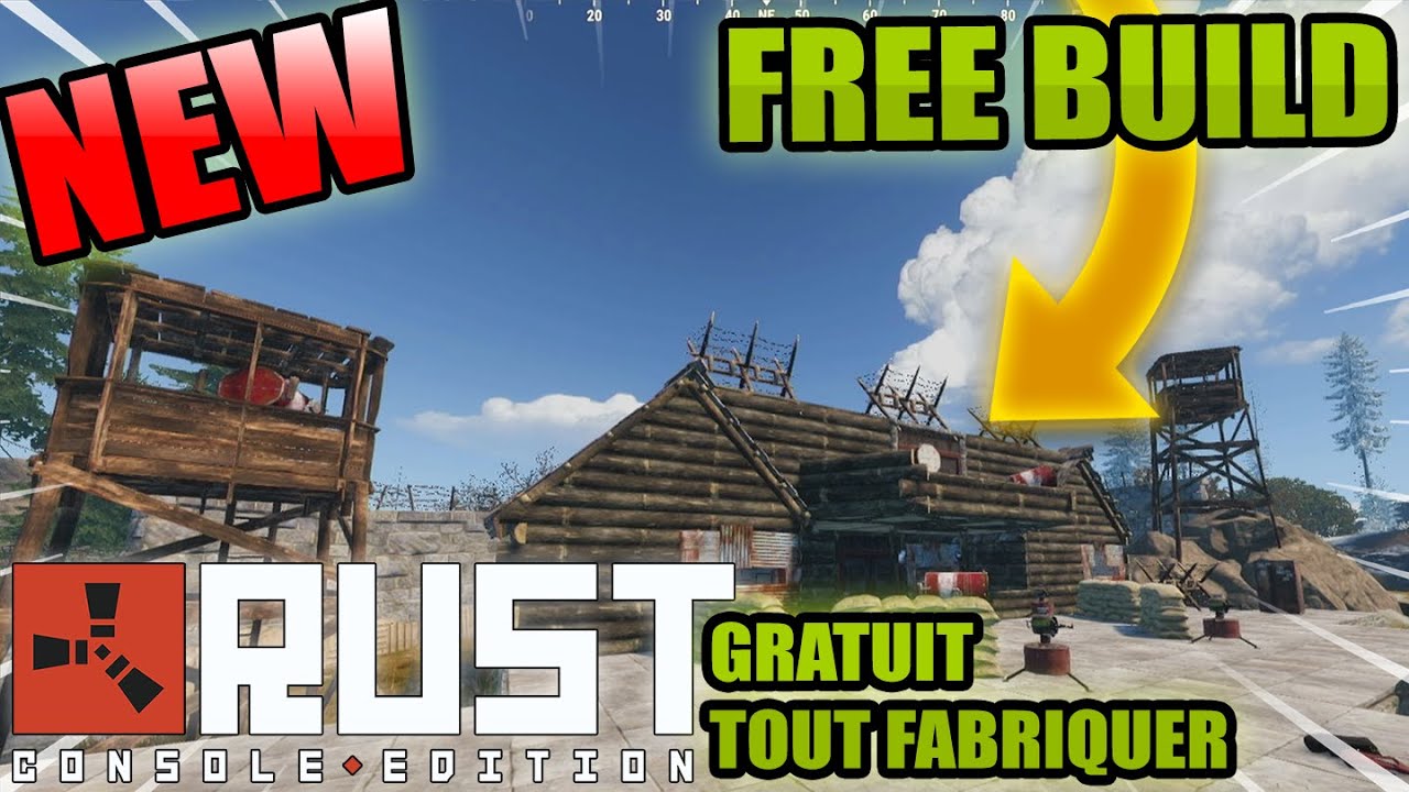 TOUT CONSTRUITRE ET FABRIQUER SANS RESSOURCES SUR RUST CONSOLE | MAJ ...