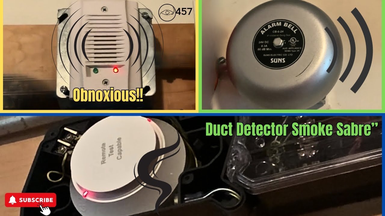 Duct Detector Fire Alarm Supervisory System Test 2 - YouTube