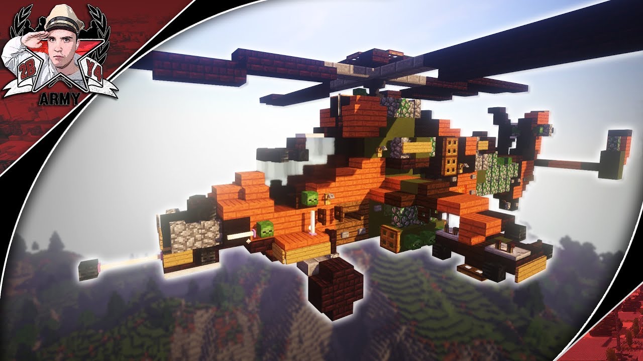 Minecraft: Modern Eurocopter Tiger HAP | Attack Helicopter Tutorial (In ...