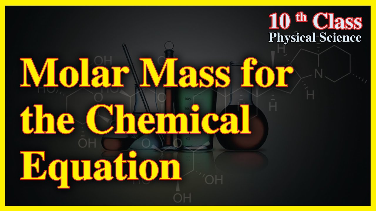 molar mass for the chemical equation | How to calculate molar mass ...