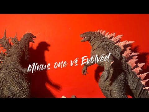 Godzilla Minus one vs Evolved Godzilla (stop motion) epic battle - YouTube