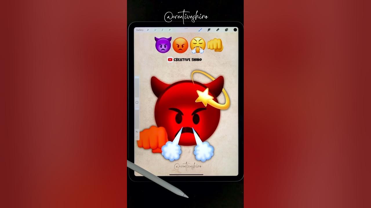 😈😡😤👊 emoji mixing #digitalart #emojichallenge #funny #shorts #peace ...