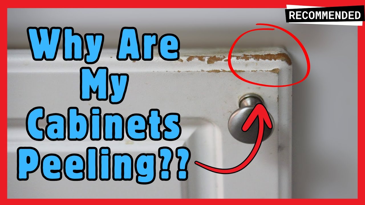 How To Fix Kitchen Cabinets That Are Peeling - YouTube