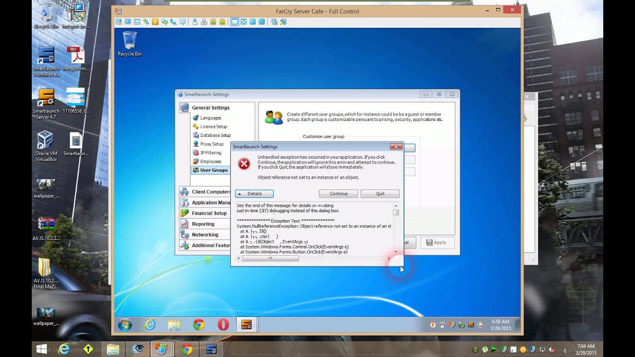 Smartlaunch 4.8.3 error - YouTube