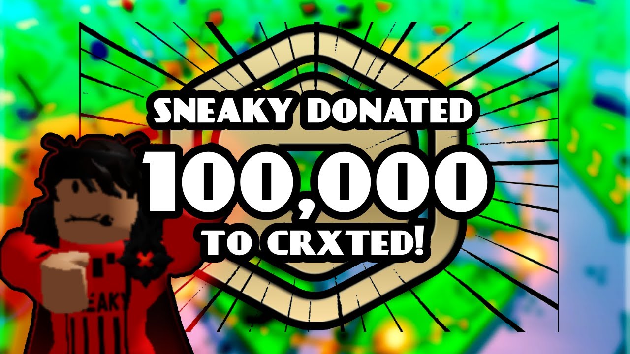 I Donated My First 100k Robux NUKE in Pls Donate! - YouTube