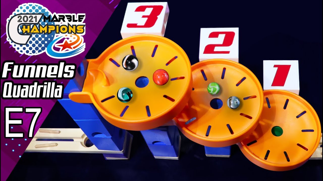 Marble Champions ┆ E7 Funnels Quadrilla ┆ by Fubeca's Marble Runs - YouTube