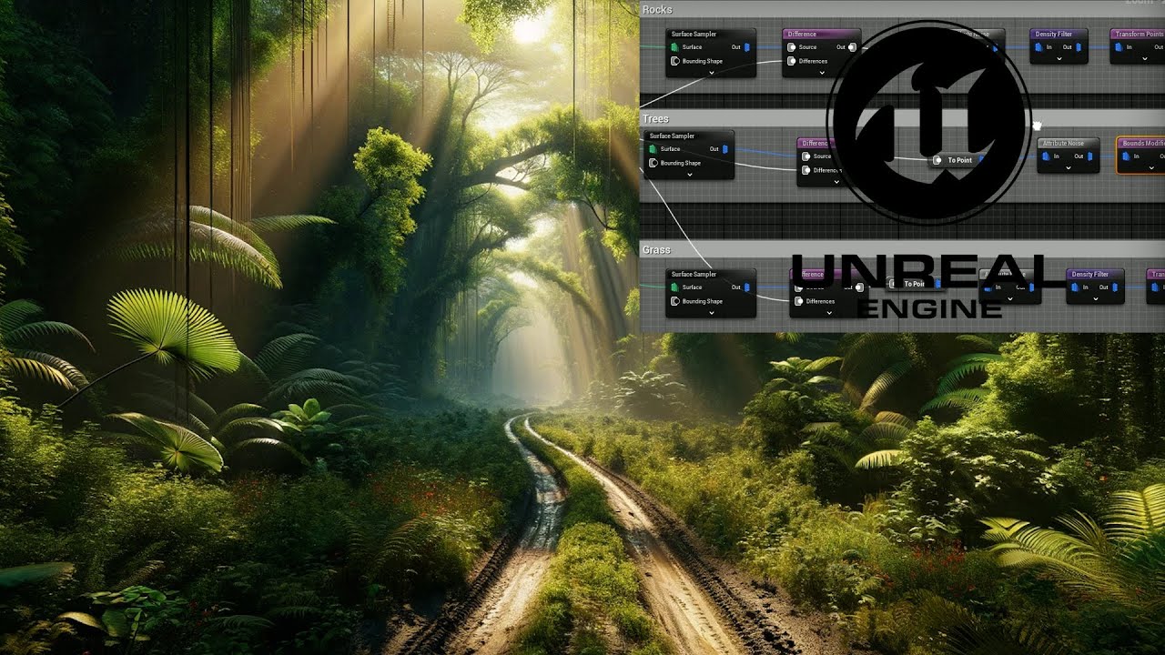 Creating a jungle in seconds for mobile using PCG in UE5 - YouTube