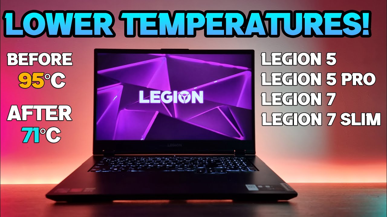 Lenovo LEGION Gaming Laptops | Lower Temperatures 100% Working - YouTube