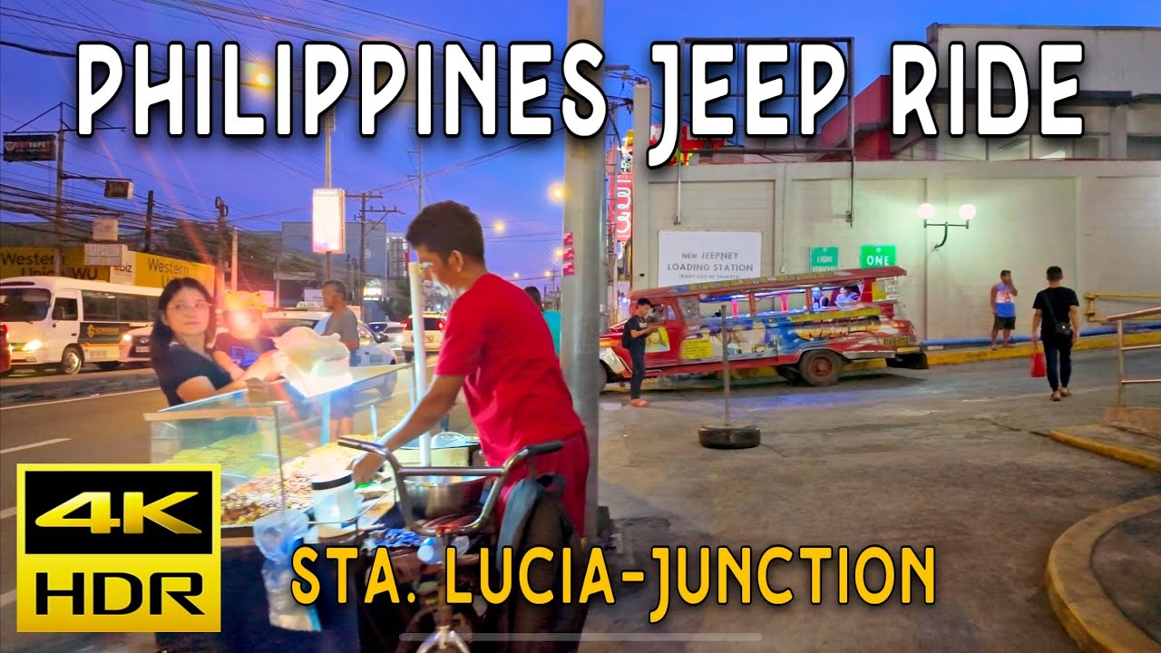 Philippines Jeep Ride | Sta. Lucia to Junction Cainta Full Riding Tour ...