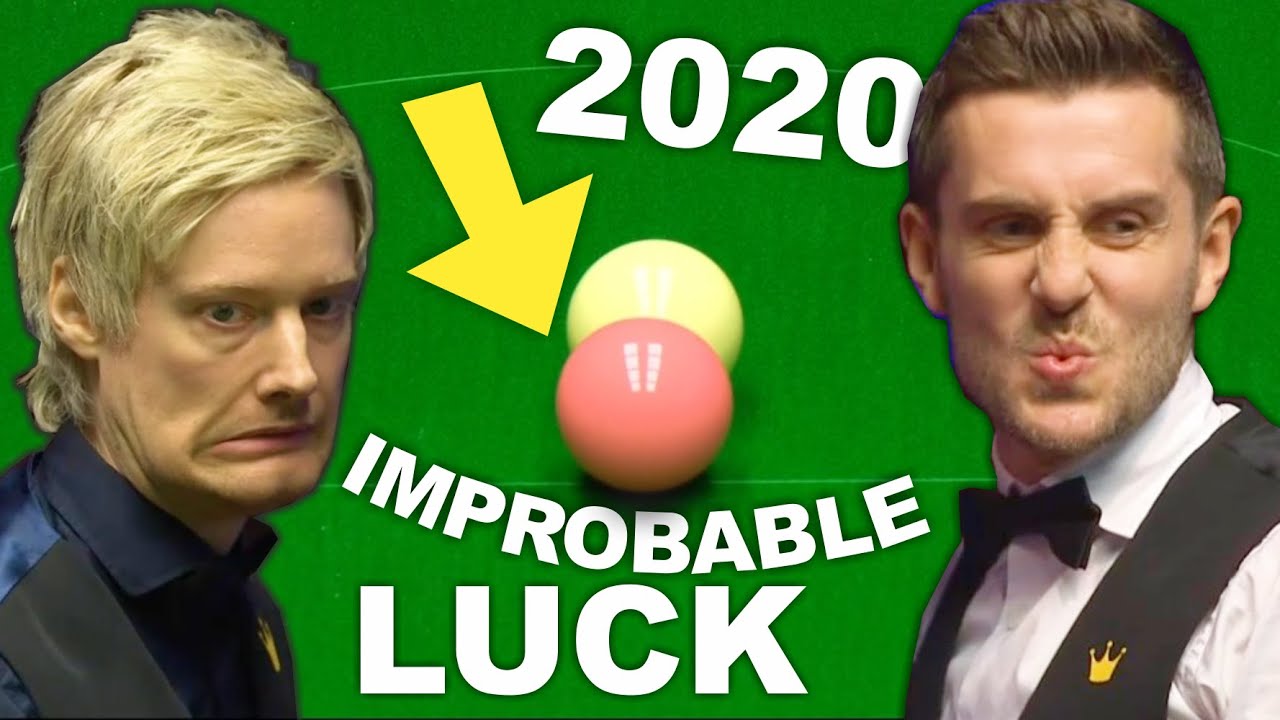 TOP 25 Crazy & Funny FLUKES | World Snooker Championship 2020 - YouTube