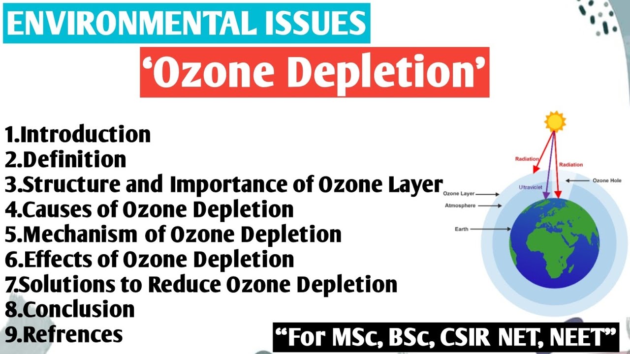 Ozone Depletion | Causes, Effects & Solutions | Environmental Issues ...