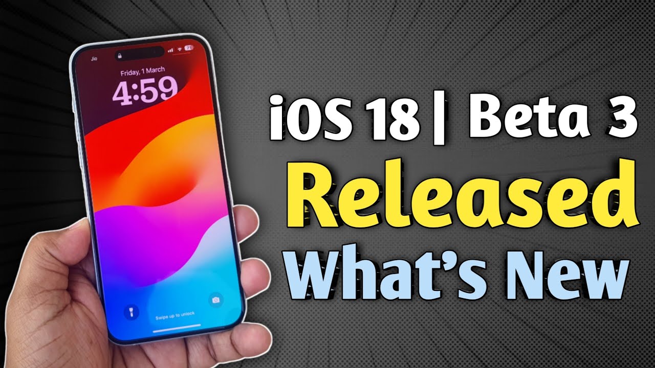 iOS 18 Beta 3 Released - Features, Performance and Battery life - YouTube