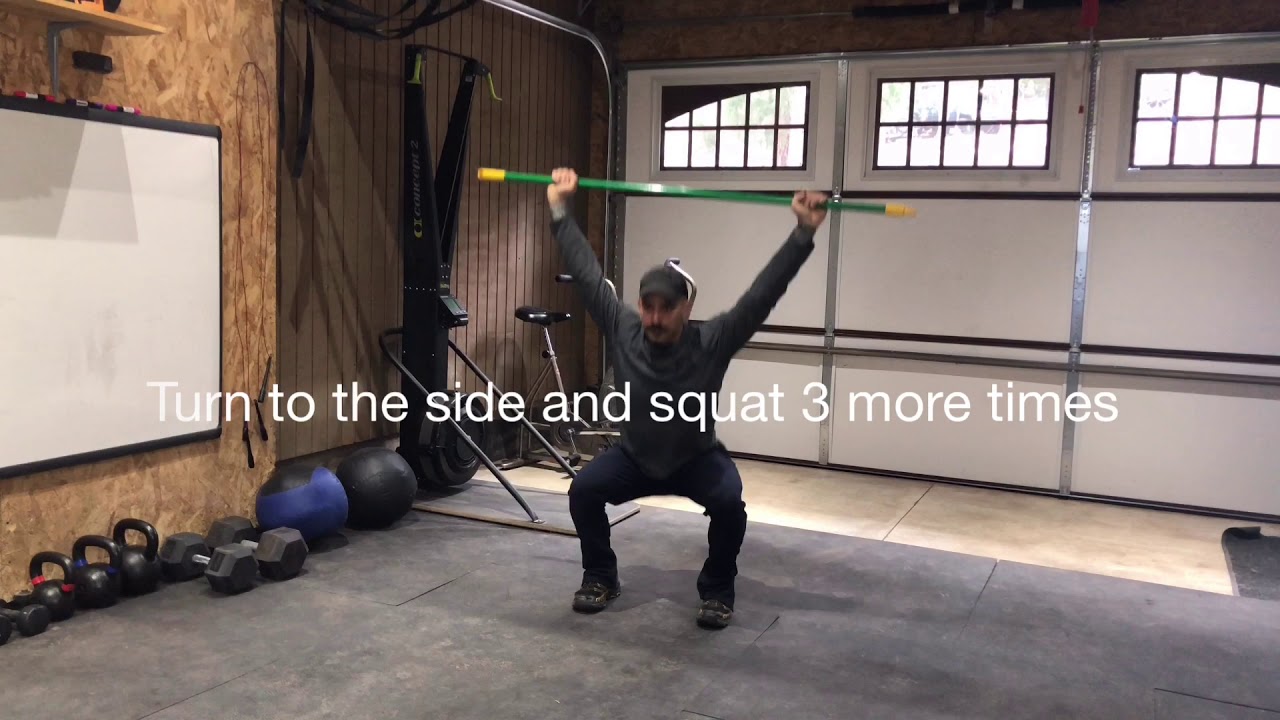 FMS Screen: The Overhead Squat Test - YouTube