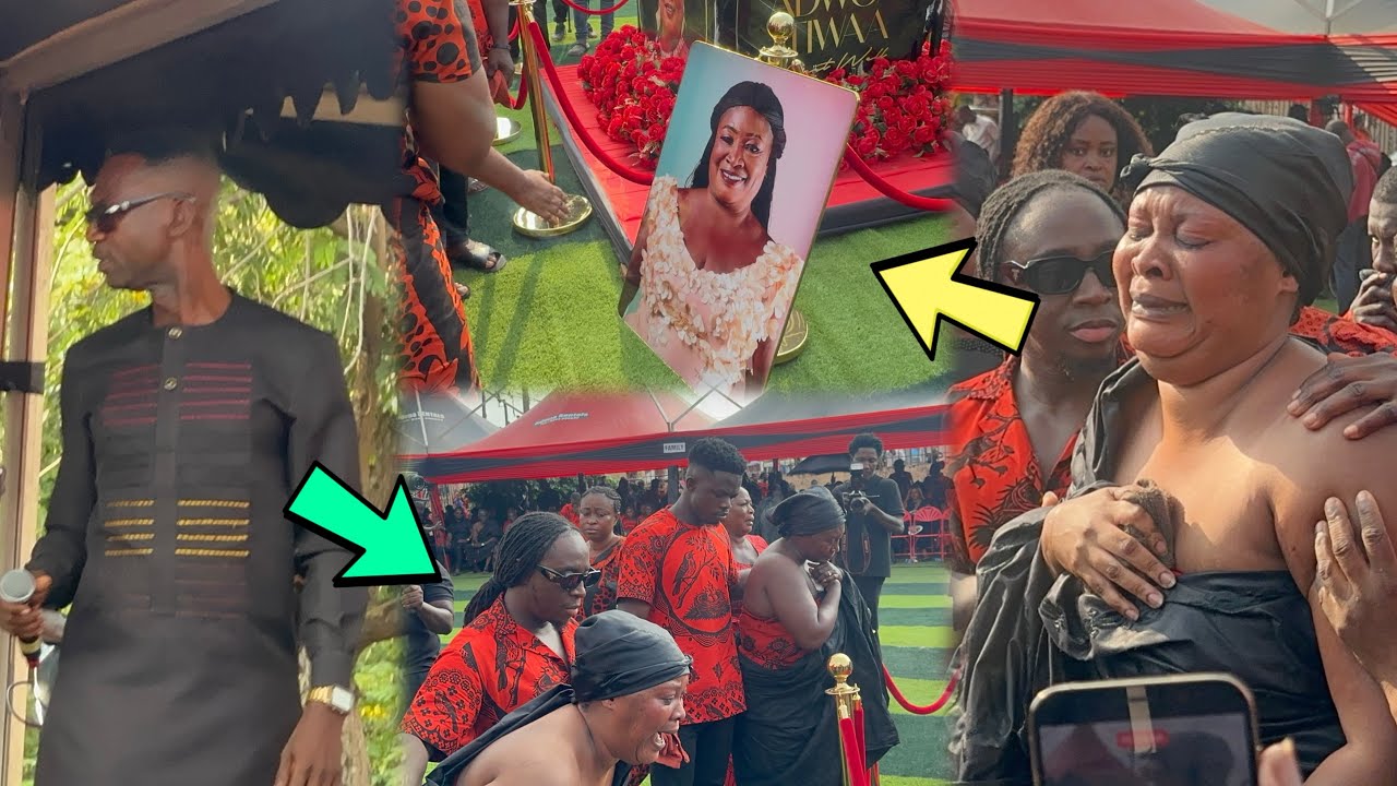 S@d Yaw Sarpong,Daughters in tears at Maame Tiwaa One week funeral rite ...