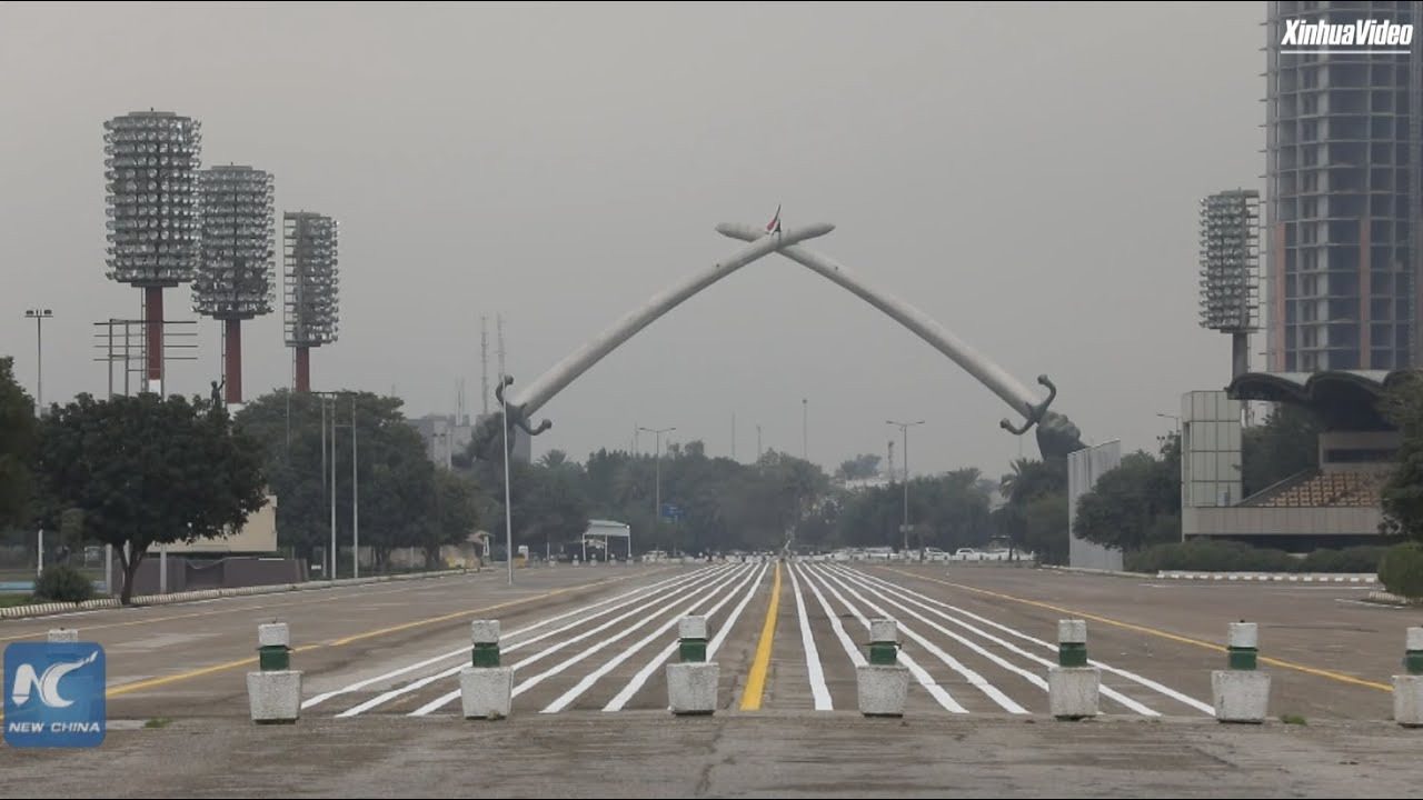 Iraq reopens Baghdad's heavily fortified Green Zone to traffic - YouTube