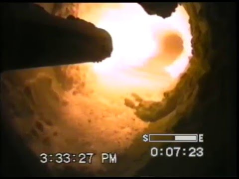 Rotary Lime kiln burner, dam - YouTube