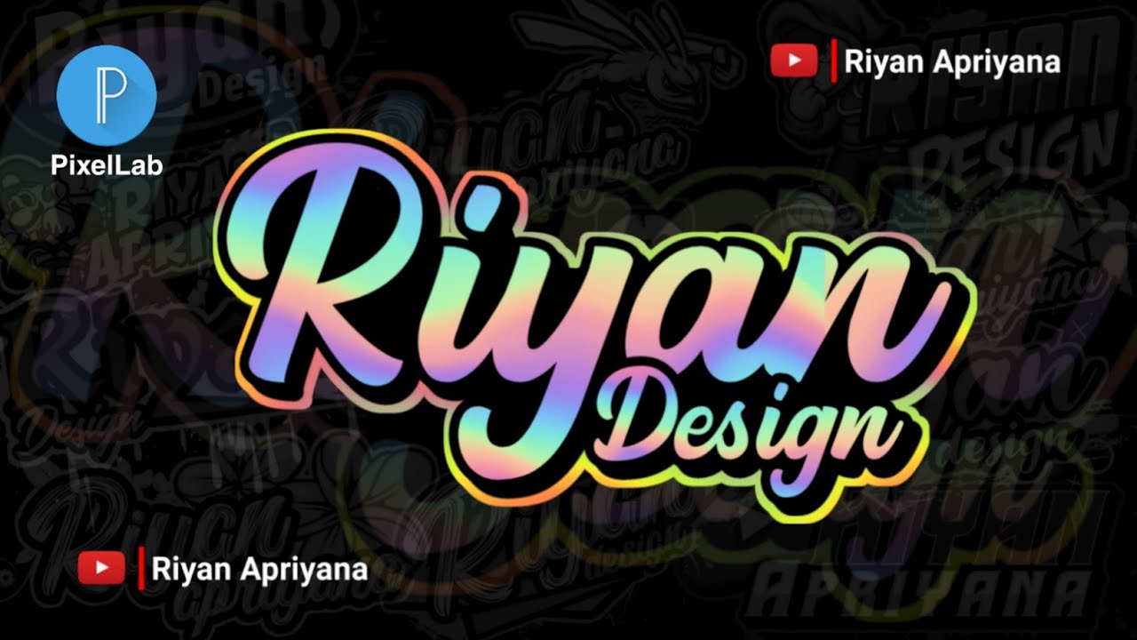 CARA EDIT LOGO NAMA HOLOGRAM DI PIXELLAB - YouTube