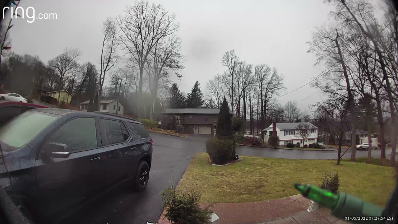 Out-of-Control Car Spins Down Icy Road in Connecticut - YouTube