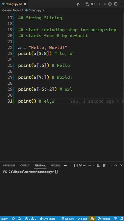 Learn String Slicing In Python Shorts Coding Ai Python Programming Computerscience Youtube