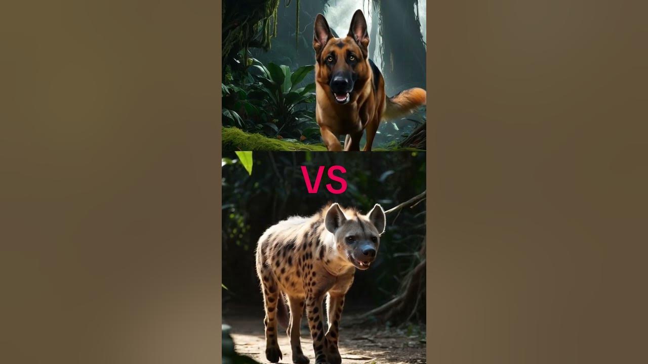 German Shepherd Vs hynea Vs tiger Vs Python #shorts #aianimals # ...