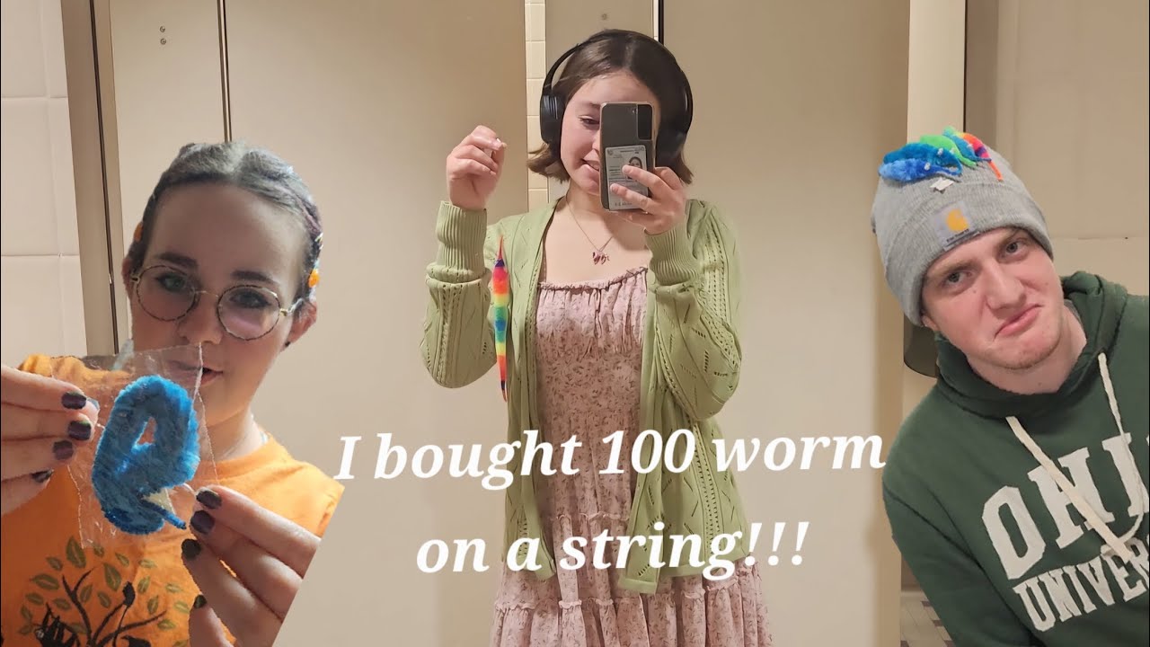 I bought 100 worm on a string and handed them out to people at my ...