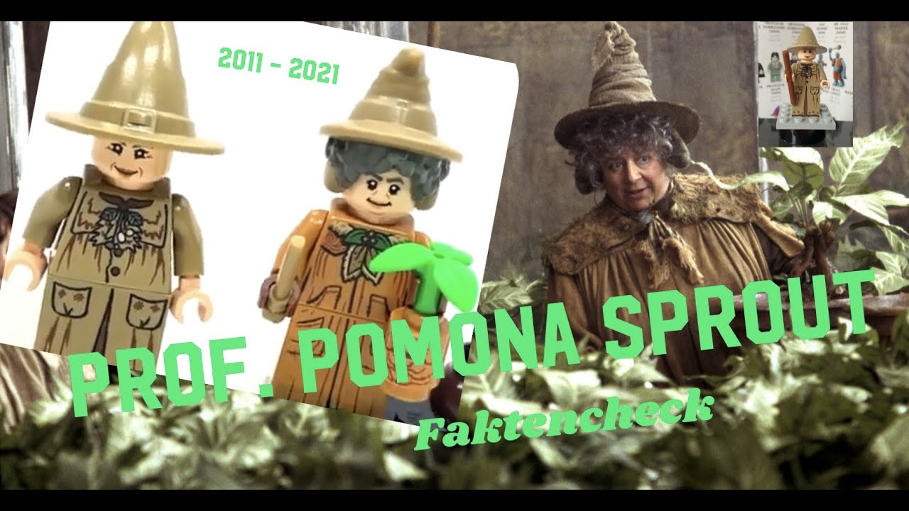 PROF. SPROUT 2011 2020 2021 Minifiguren Lego Harry Potter Comparsion ...