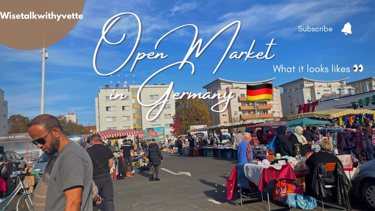 What an open air secondhand Market in Germany looks like: FLOHMARKT ...