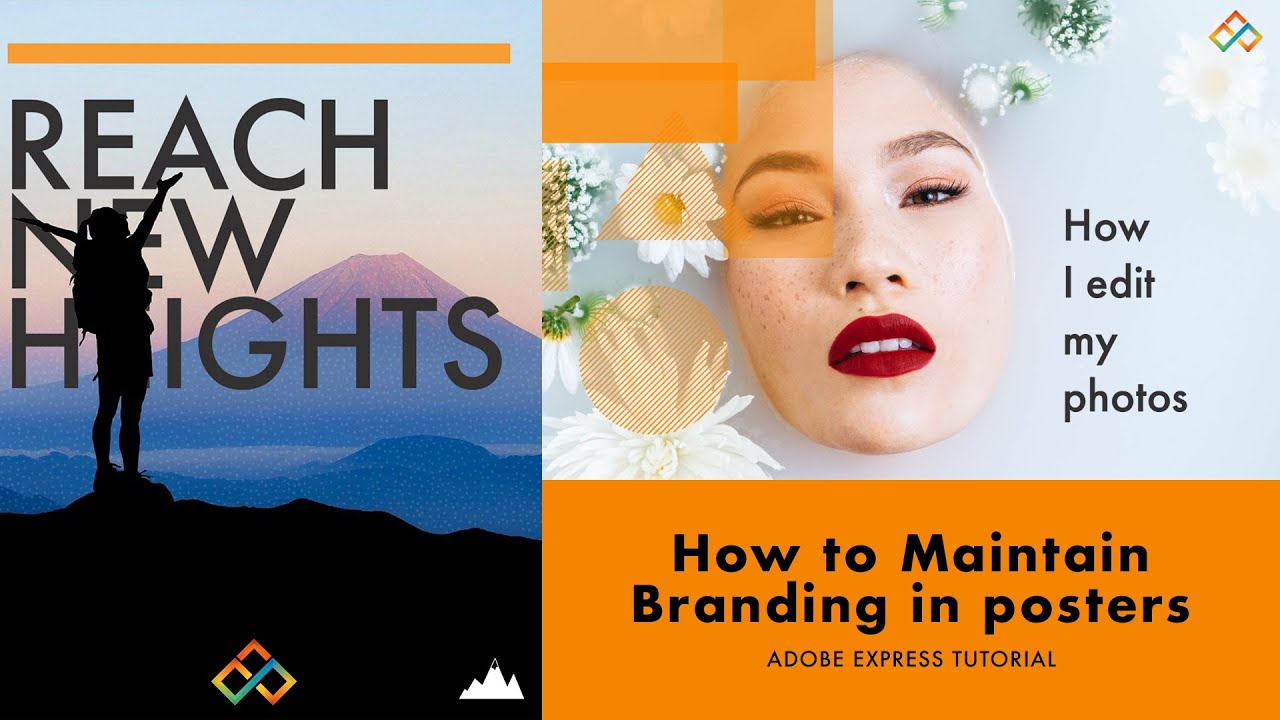 How to maintain Branding in Posters using Adobe Express - YouTube