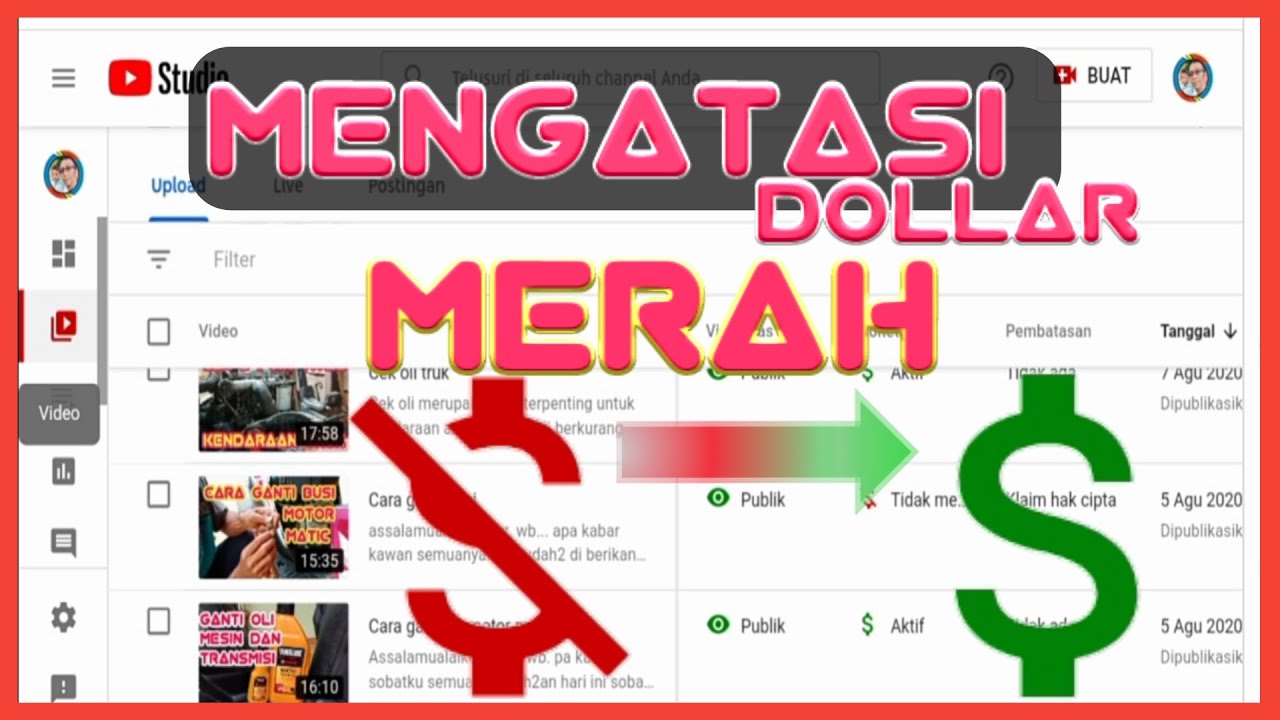 Mengatasi dollar merah - YouTube