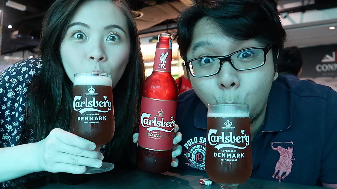 We Tried L.F.C Carlsberg Red Barley Beer Limited Edition! \\ TehChamLee ...