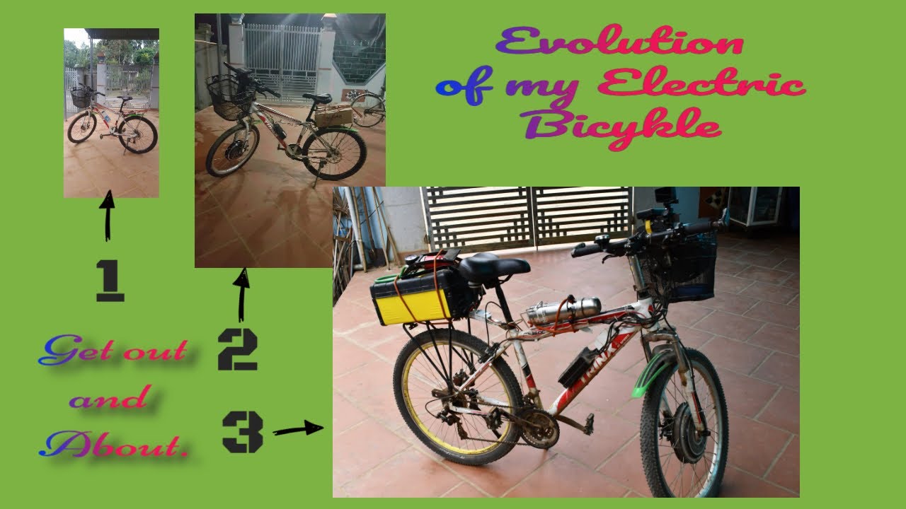 Evolution of my electric bicycle - YouTube