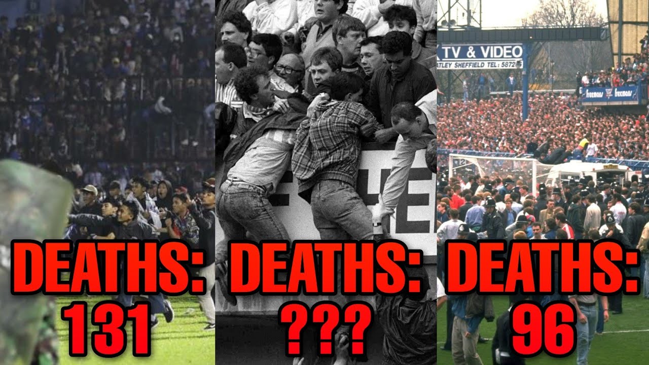 11 MOST FATAL STADIUM DISASTERS IN FOOTBALL HISTORY COMPARISON - YouTube