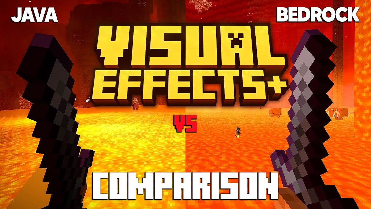 VISUAL EFFECTS+ Java vs Bedrock COMPARISON (resource pack) - YouTube