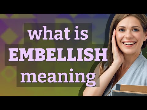 Embellish | meaning of Embellish - YouTube