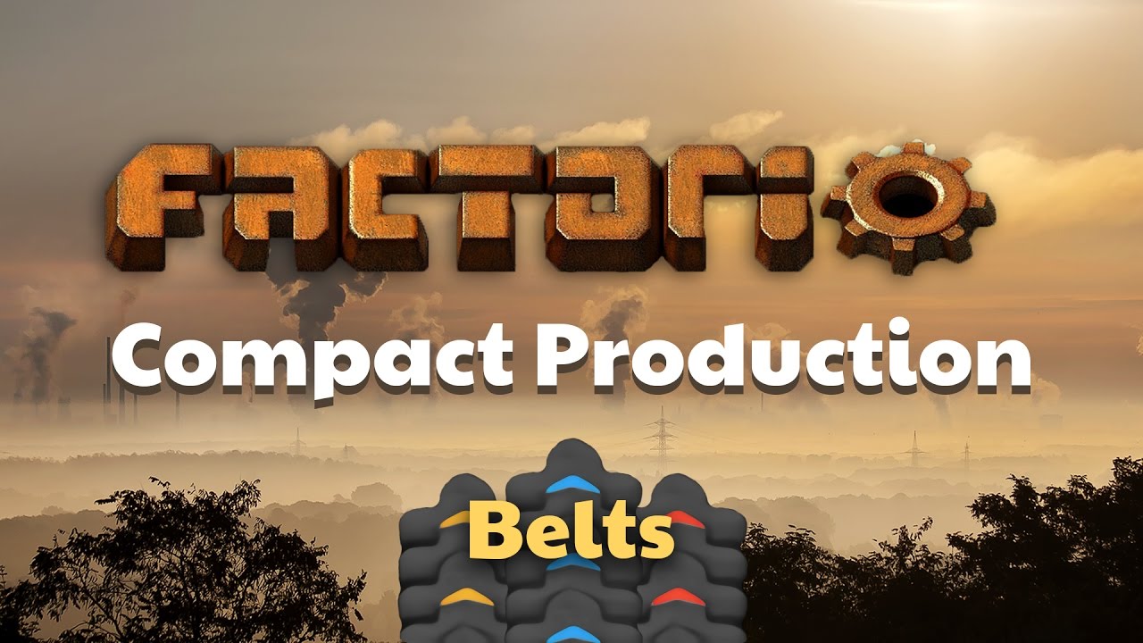 Factorio Compact Belt Production - YouTube
