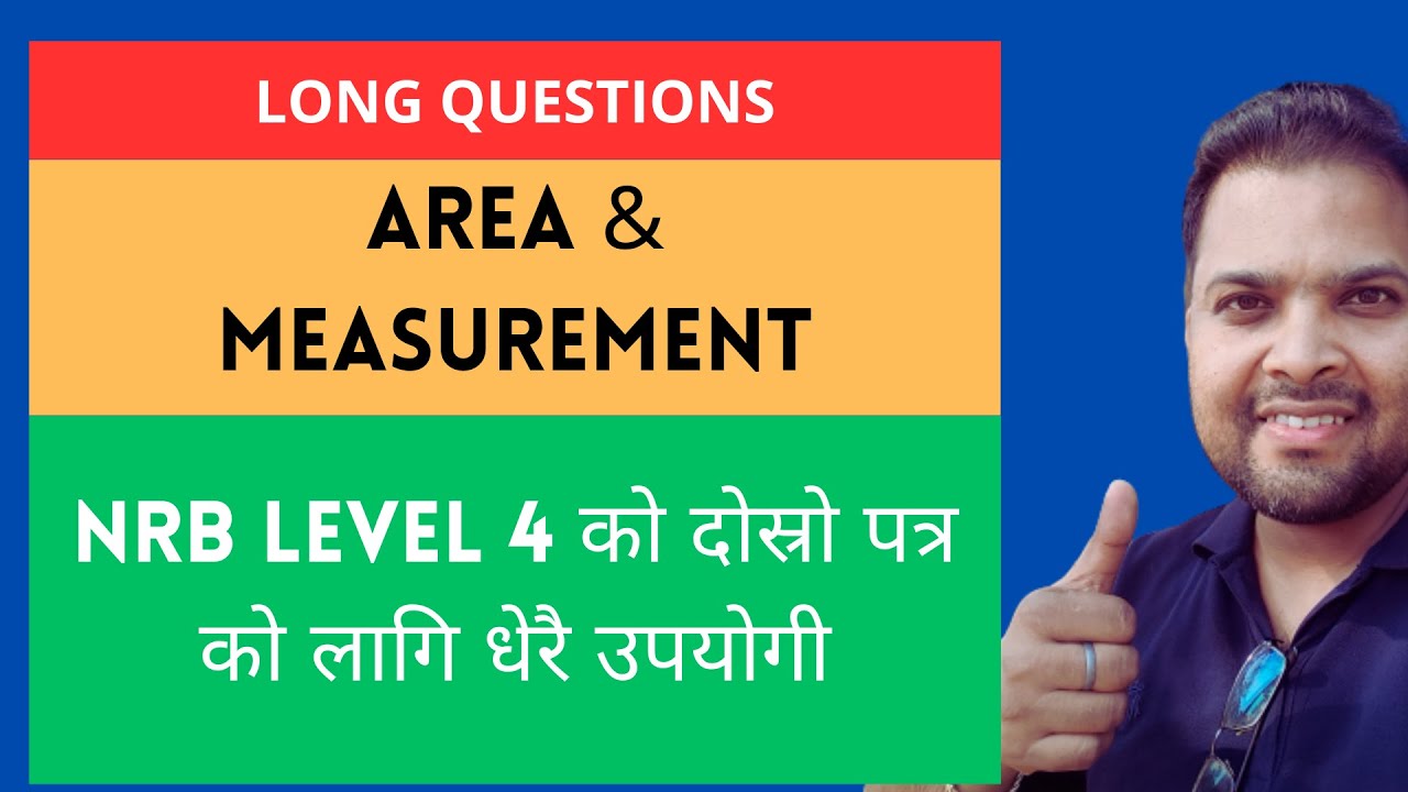 Area and measurement | For NRB Level 4 second paper | 10 important ...