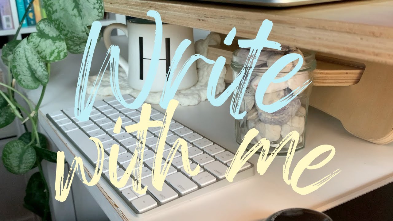20 minute real time writing session ~ write with me, typing sounds, no ...